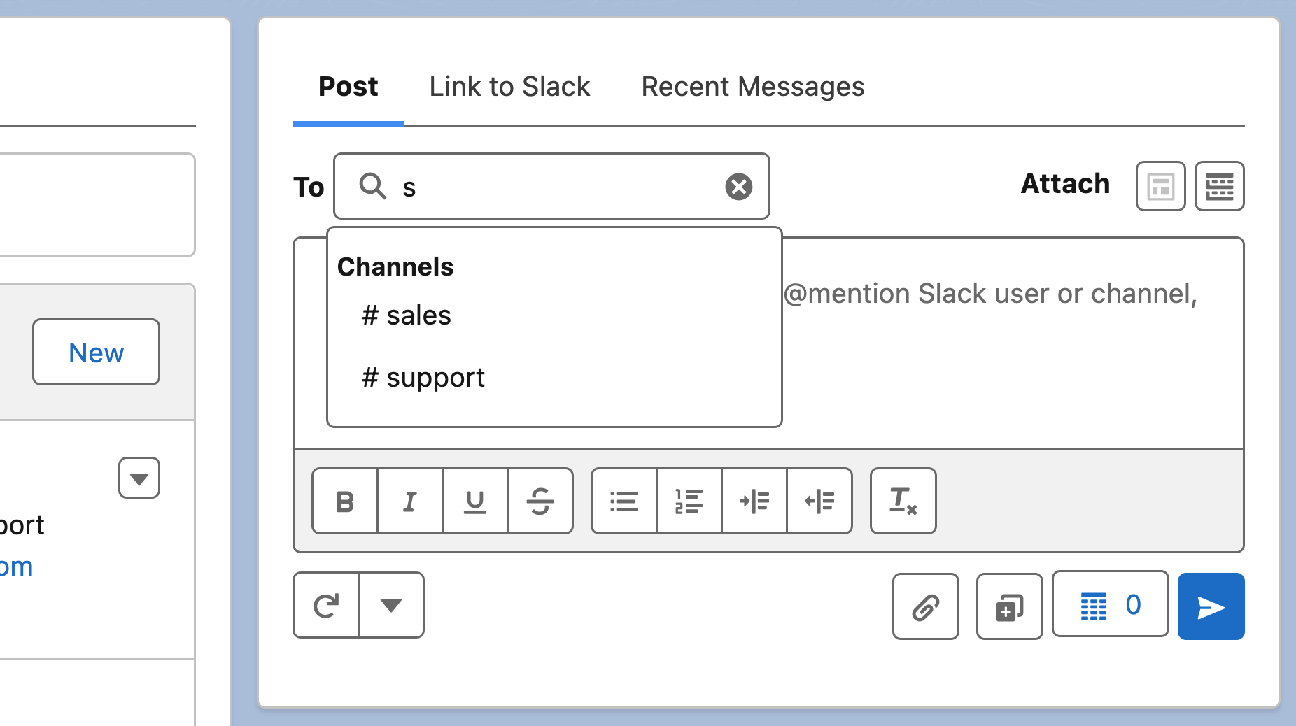 Adding Slack Quick Action to Page Layouts
